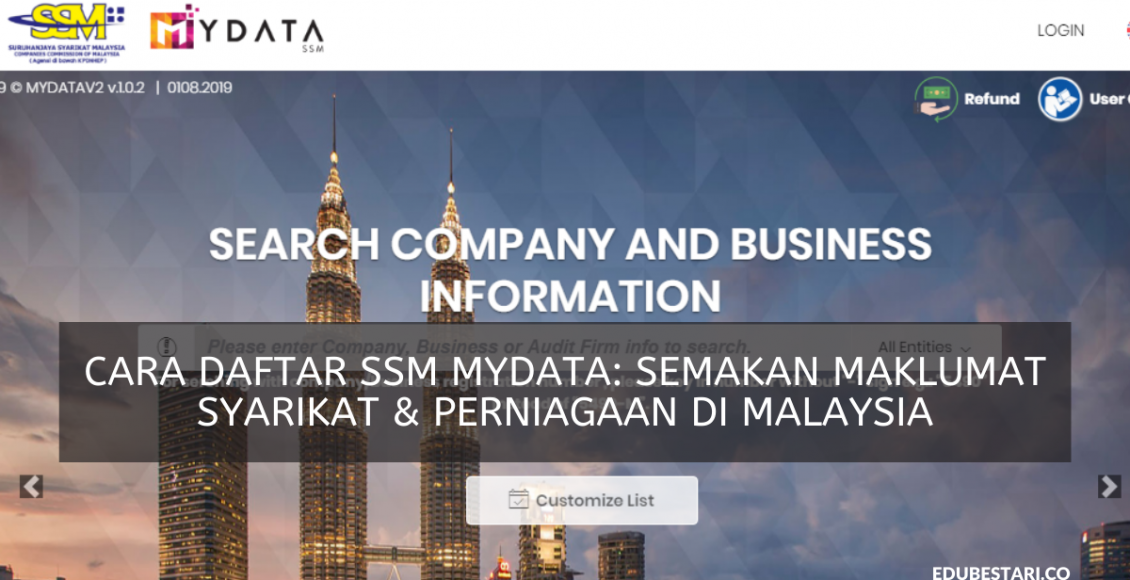 Cara Daftar SSM MYDATA: Semakan Maklumat Syarikat & Perniagaan Di ...