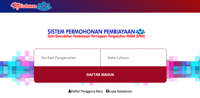 Mohon Skim Pembiayaan Kemudahan Pengukuhan Perniagaan (SPAK) Mara ...