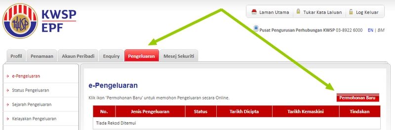 Cara Buat Pengeluaran Akaun 2 KWSP Secara Online Melalui e-Pengeluaran ...