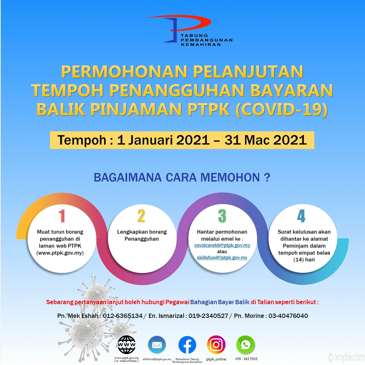 Permohonan Pelanjutan Tempoh Penangguhan Bayaran Balik Pinjaman PTPK ...