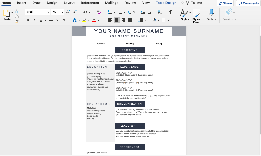 Cara Buat Resume Guna Microsoft Word. Mudah! Template Disediakan, Hanya ...