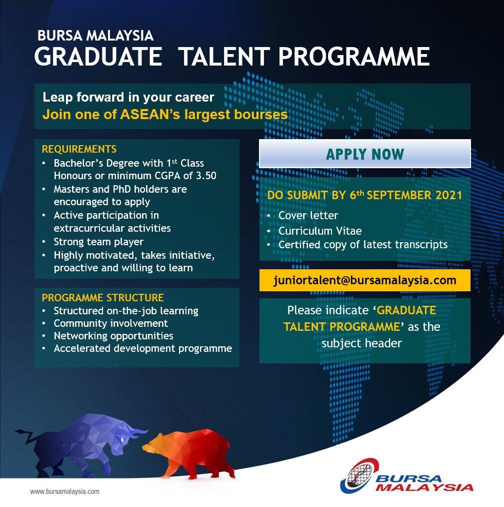 Tawaran Program Graduate Talent Programme Di Bursa Malaysia Terbuka ...