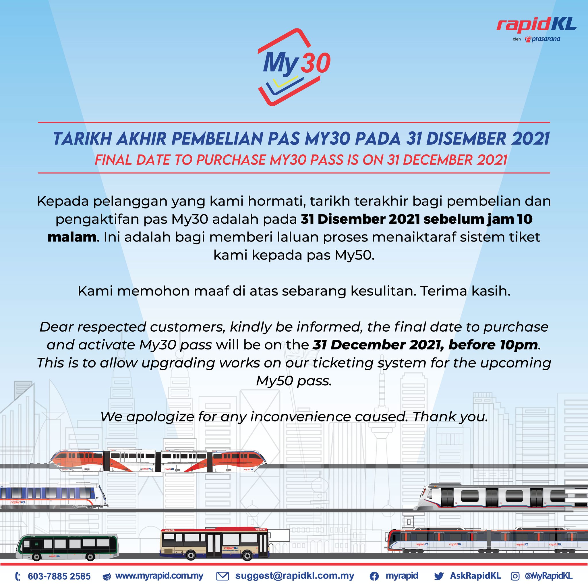 Pas Perjalanan My30 Akan Digantikan Dengan My50 Mulai 1 Januari 2022 ...