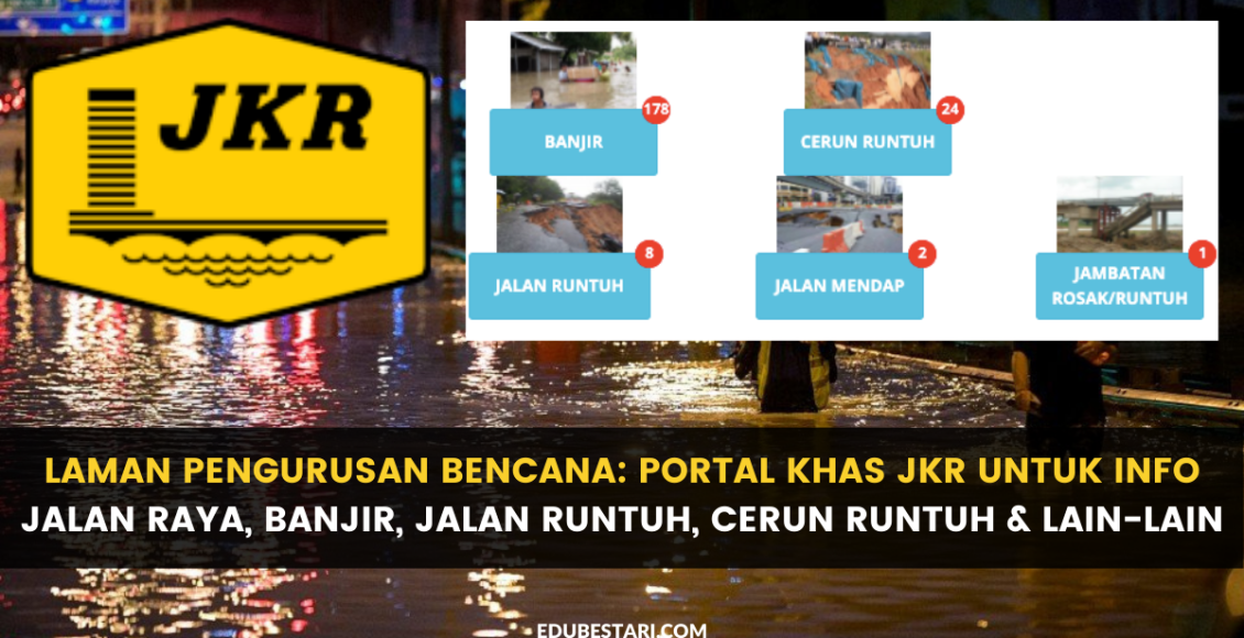 Laman Pengurusan Bencana: Portal Khas JKR Untuk Info Jalan Raya, Banjir ...