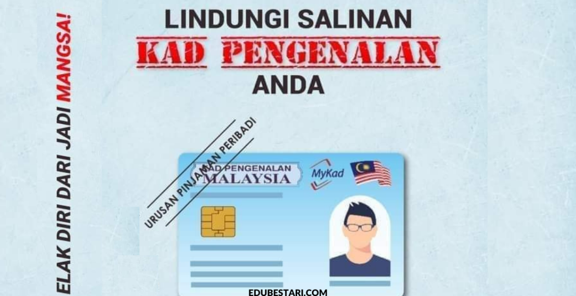 Cara Buat Palang Di Salinan Kad Pengenalan Untuk Sebarang Urusan ...