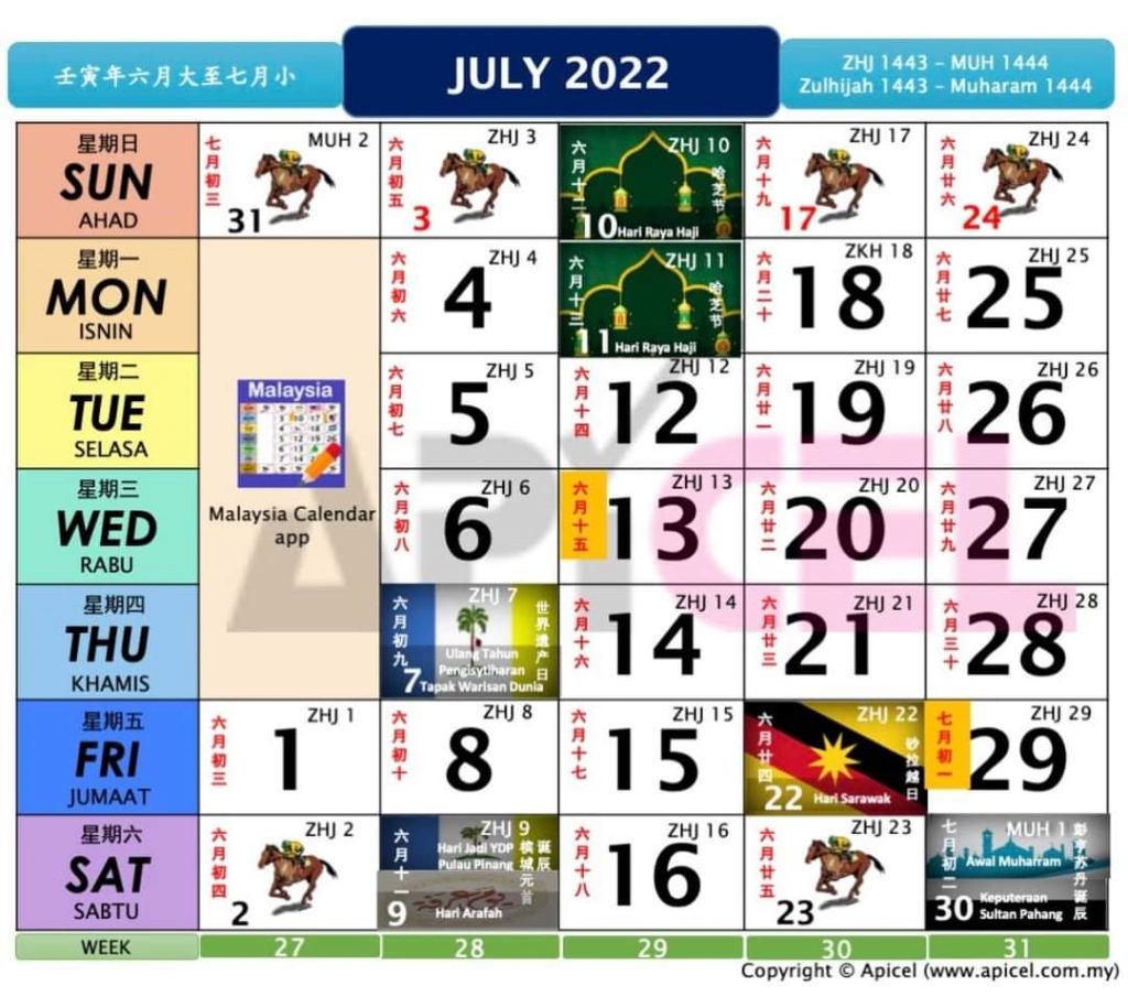Tarikh Cuti Raya Haji/ Aidiladha Tahun 2022 Mengikuti Negeri » EduBestari