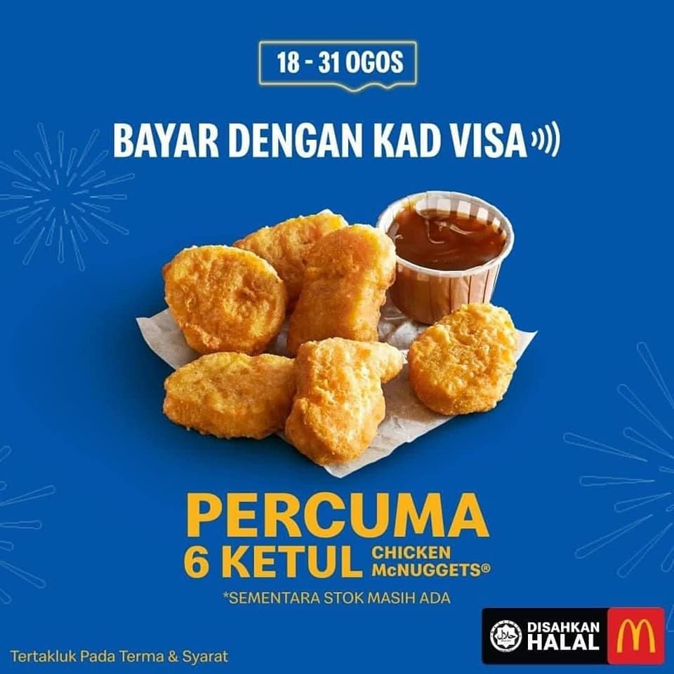 20+ Senarai Promo Makanan Sempena Bulan Merdeka. Download Baucer Di ...