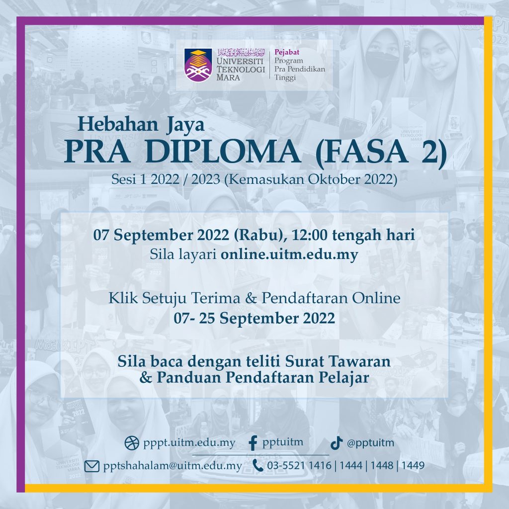 Semakan Keputusan Kelayakan Program Pra Diploma UiTM Lepasan SPM Sesi ...