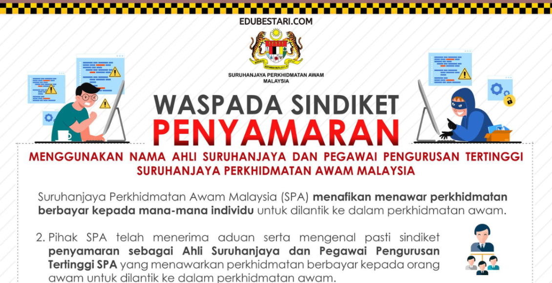 SPA Beri Peringatan Untuk Berwaspada Dengan Sindiket Penyamaran ...
