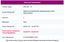 Cara Semak Daftar Pemilih Dan Pusat Mengundi SPR 2022 Secara Online ...