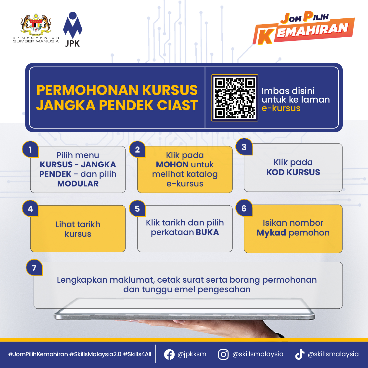 Permohonan Kursus Jangka Pendek CIAST Untuk Upskilling & Reskilling » EduBestari