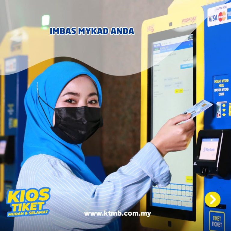 Panduan Pembelian Tiket KTM Tanpa Tunai Melalui Mesin Kios Tiket » EduBestari