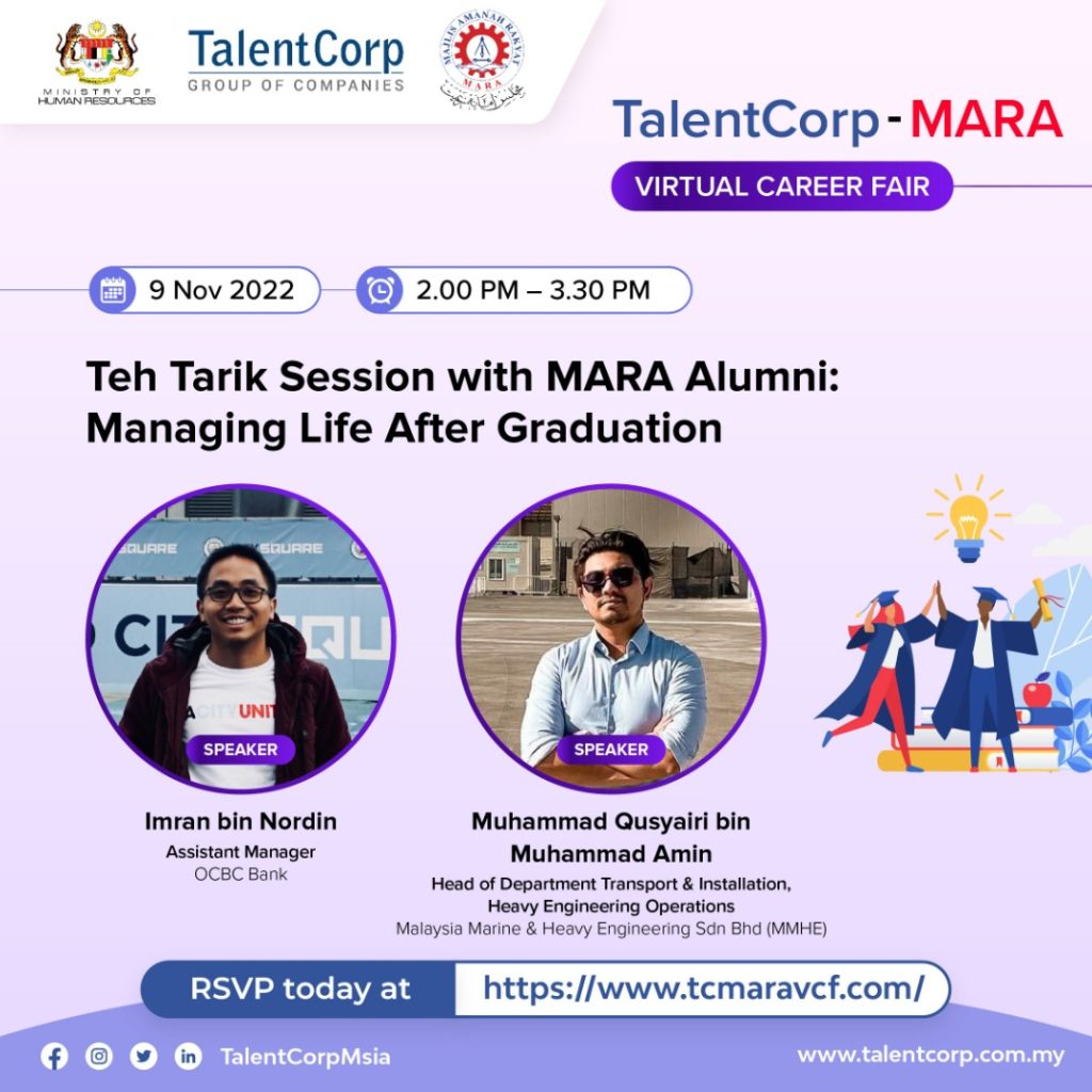 500 Peluang Pekerjaan Di TalentCorp-MARA Virtual Career Fair Terbuka ...