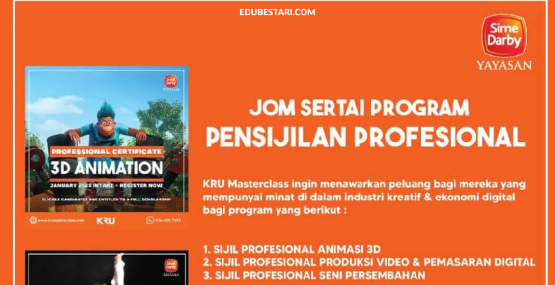 Tawaran Program Pensijilan Profesional Yayasan Sime Darby Terbuka Buat Lepasan SPM & Graduan ...
