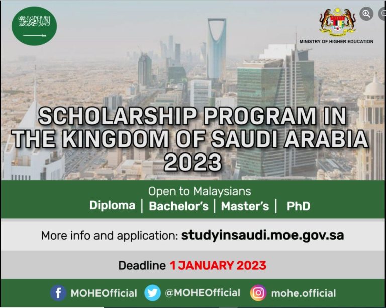 Tawaran Biasiswa Kerajaan Arab Saudi Terbuka Bagi Pelbagai Peringkat ... Tawaran Biasiswa Kerajaan Arab Saudi Terbuka Bagi Pelbagai Peringkat ...