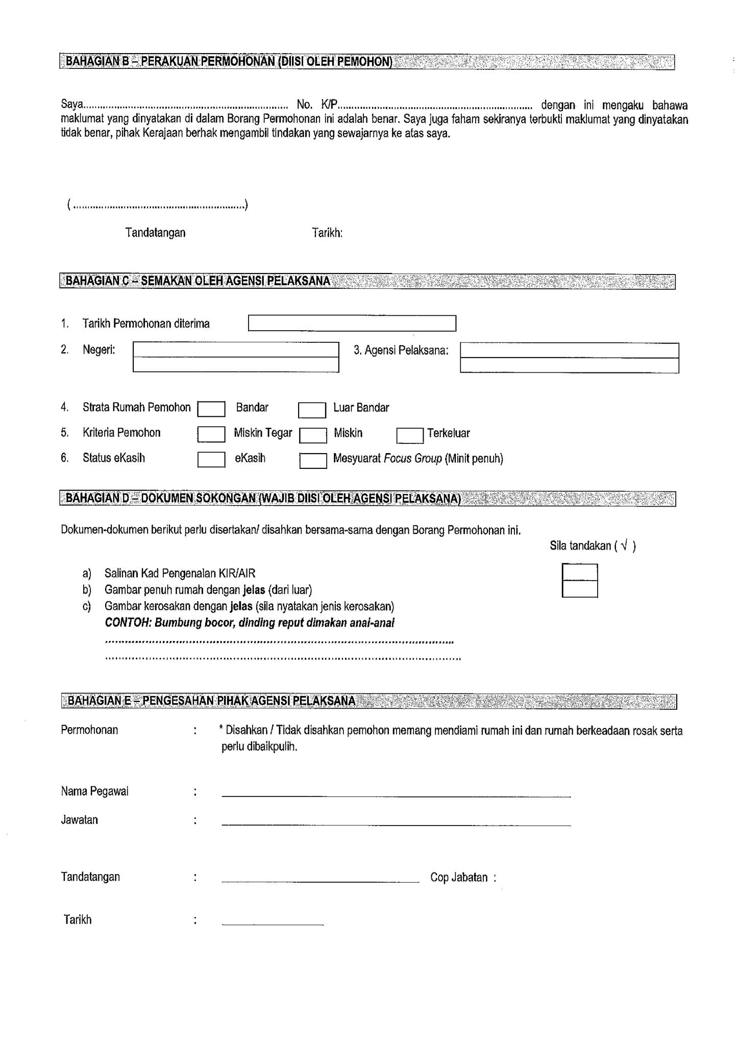 Permohonan Baik Pulih Rumah Di Bandar Kulai Tahun 2023 » EduBestari