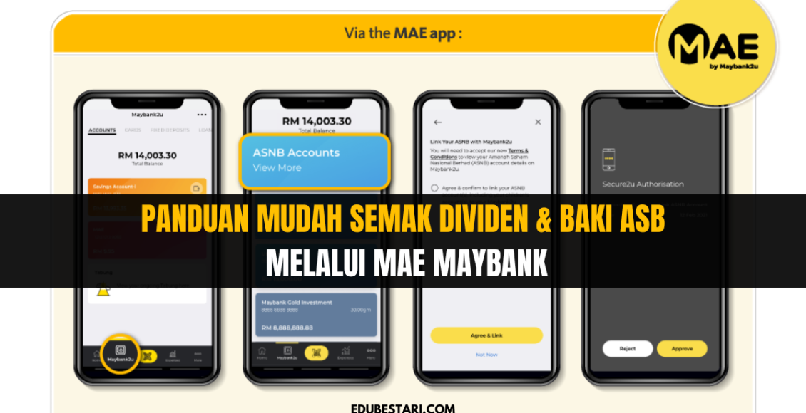 Panduan Mudah Semak Dividen & Baki ASB Melalui MAE Maybank - Edu Bestari