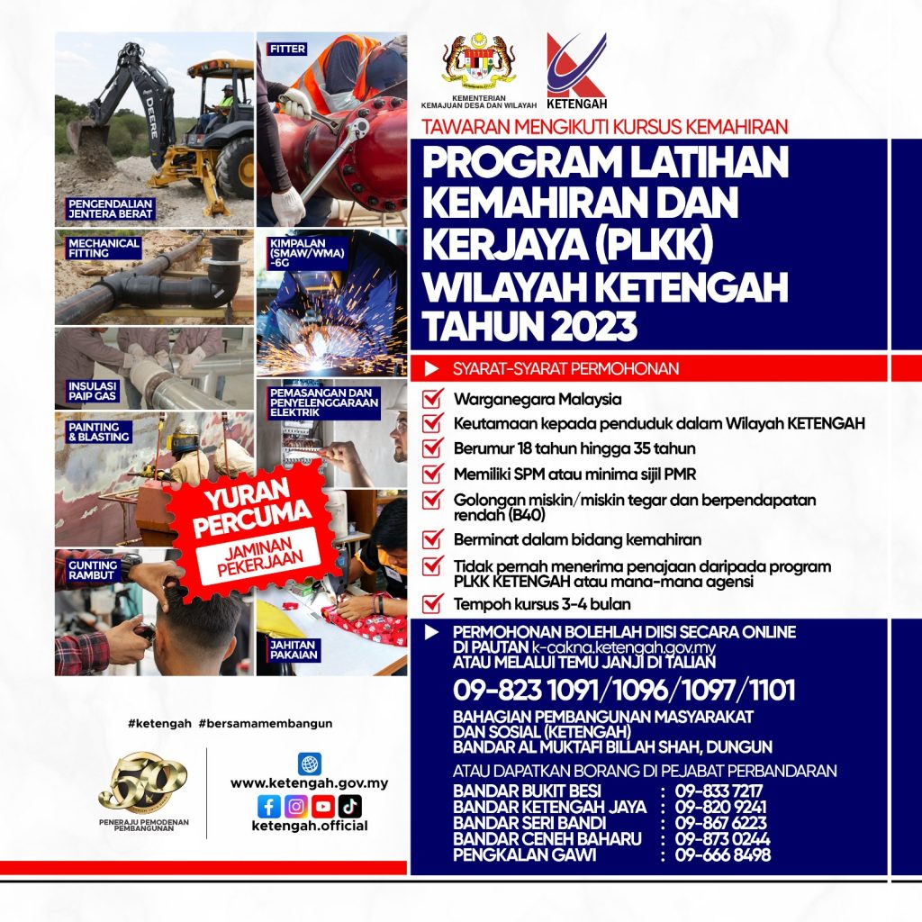 Tawaran Pelbagai Kursus Kemahiran Program Latihan Kemahiran & Kerjaya ...