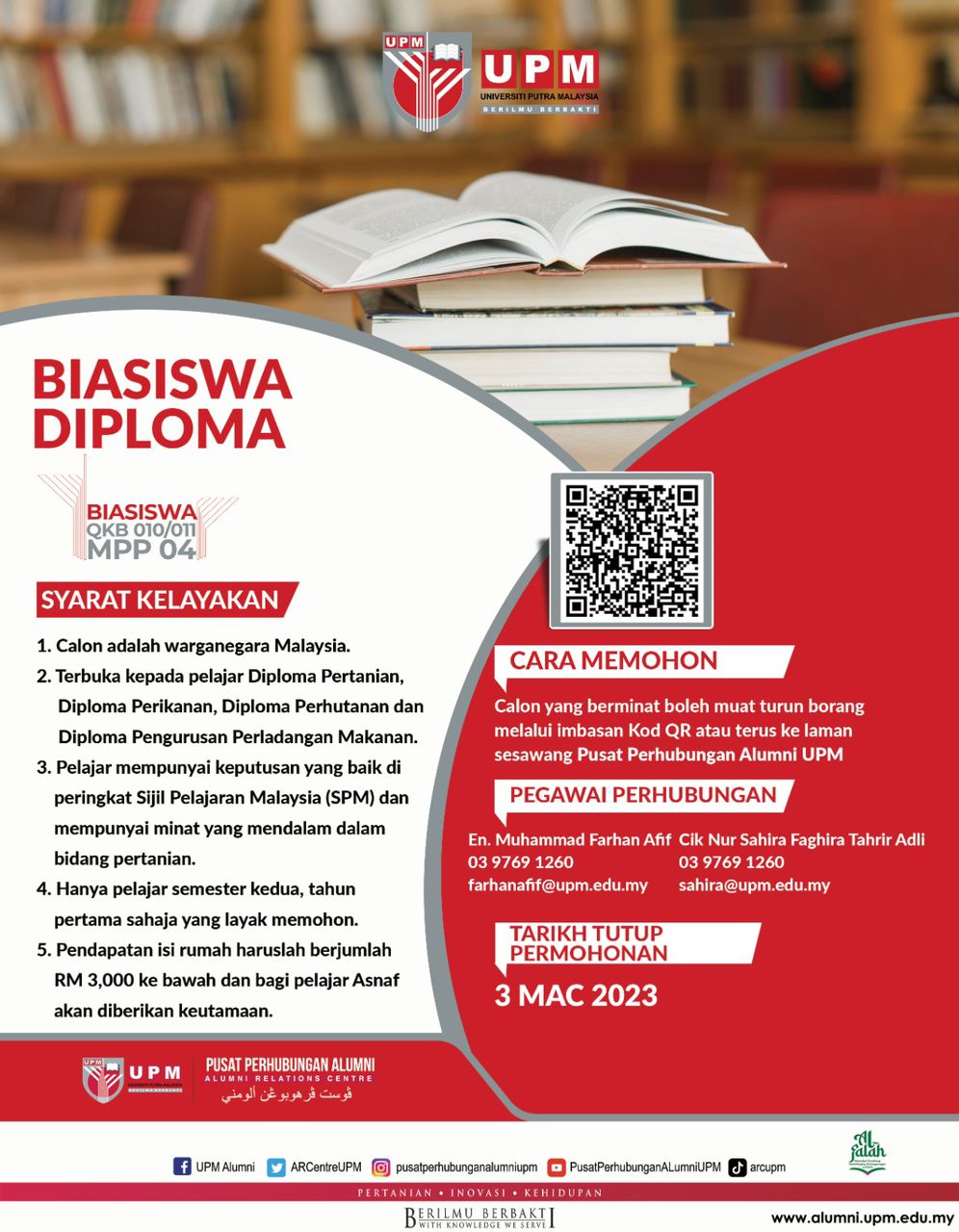 Permohonan Biasiswa Diploma QKB MPP Sesi Pengajian 2022/2023 Dibuka ...