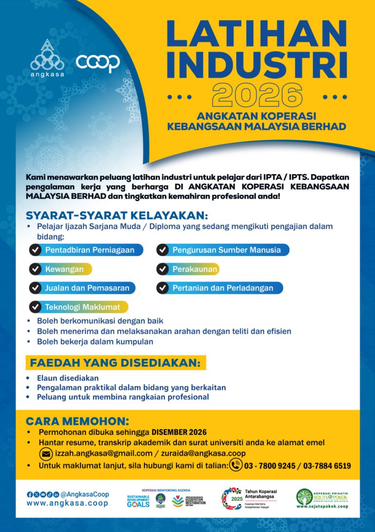 Latihan Industri ANGKASA 2026: Peluang Emas Untuk Pelajar IPTA/IPTS ...