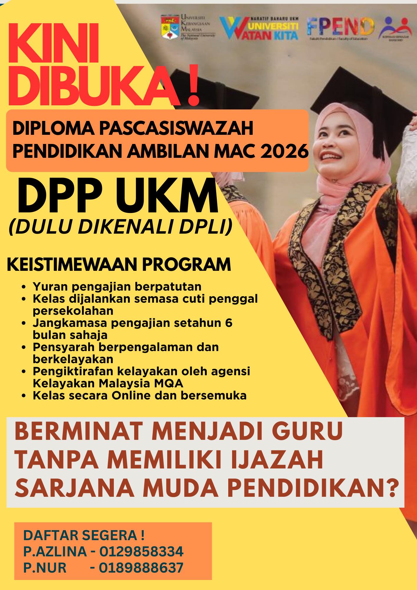 Permohonan DPP UKM 2026 Dibuka: Laluan Pantas Jadi Guru Tanpa Ijazah Pendidikan » EduBestari